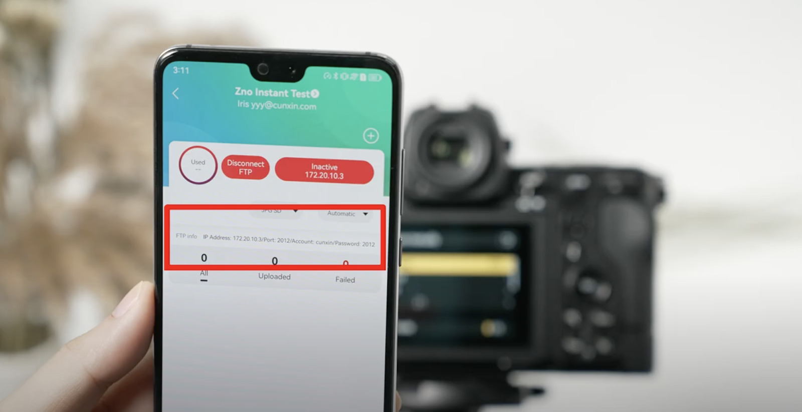 FTP (Wireless) Connection for Nikon DSLR – Zno Cloud